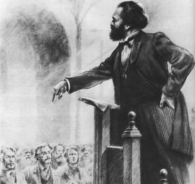 Karl Marx Talking First International | Revolutionary Communists of America