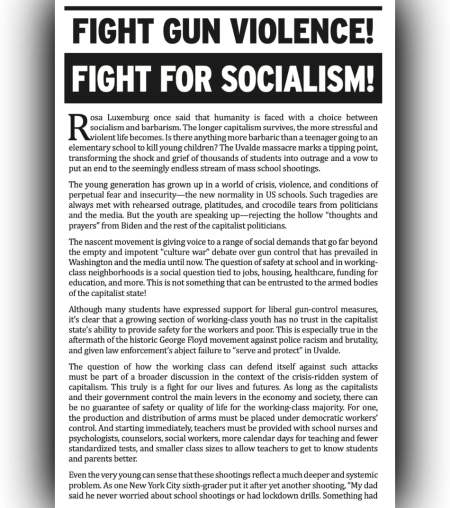 [Leaflet] Fight Gun Violence! Fight for Socialism! - Revolutionary ...
