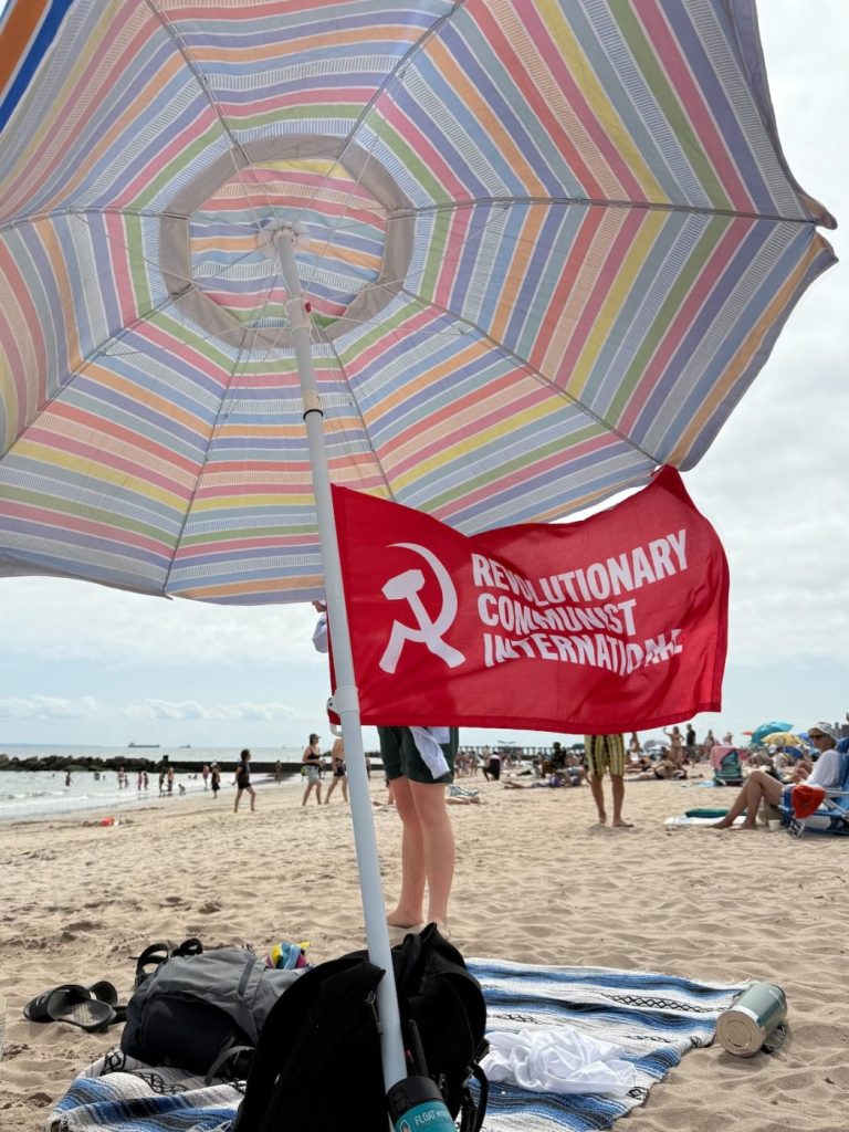 Raising the Red Flag at Coney Island - Revolutionary Communists of America